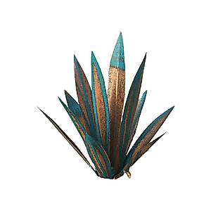 CUCUDAI Simulation Art Agave Plant Ornaments DIY Rustic Metal Sculpture for Outdoor Patio Yard Garden Decoration Stakes Lawn Statue Home Decor