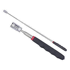 Magnetic Pickup Tool with LED Lights, Telescoping Magnet Stick Flexible Magnetic Pickup Tool for Hard to Reach Places