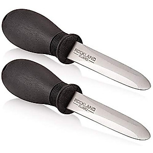 Rockland Guard Oyster Shucking Knife - Effortless Shucking with Non-Slip Easy-to-Grip Handle (2 Pack)
