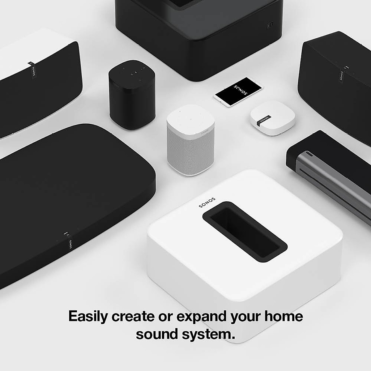 Sonos Two Room Set with All-New One - Smart Speaker with Alexa Voice Control Built-in. Compact Size with Incredible Sound for Any Room. (White)
