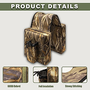 SUHU ATV Saddle Bags ATV Tank Bags Motorcycle Tank Bags Waterproof Cargo Pocket Tank Storage Bags for ATV UTV Snowmobile 4 Wheeler Motorcycle Bicycle Accessories