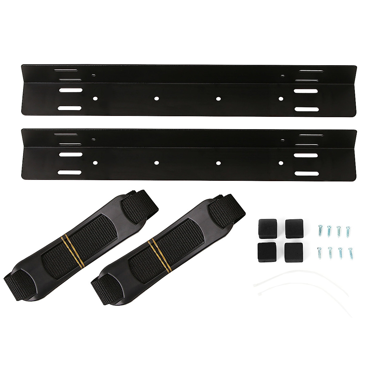 VIVO Under-Desk and Wall Mount PC Adjustable Strap and Steel Bracket Holder, Computer Case Carrier, Black, MOUNT-PC02S