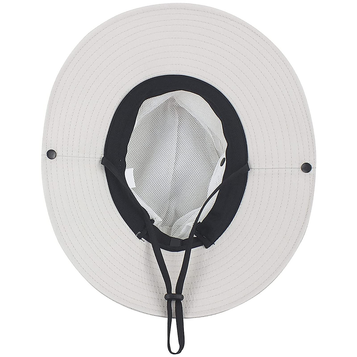 Womens Ponytail Sun Hat Outdoor UV Protection Foldable Mesh Bucket Hats Wide Brim Summer Beach Fishing Cap Pure Beige