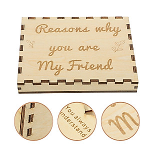 NOLITOY Personalized Sentimental Box Reasons Why You Are My Best Friend Cute Birthday For Her Women Friendship & Bestie