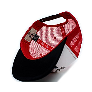 Booty Hunter Flat Bill Unisex-Adult One-Size Trucker Hat Cap Black/Red/White