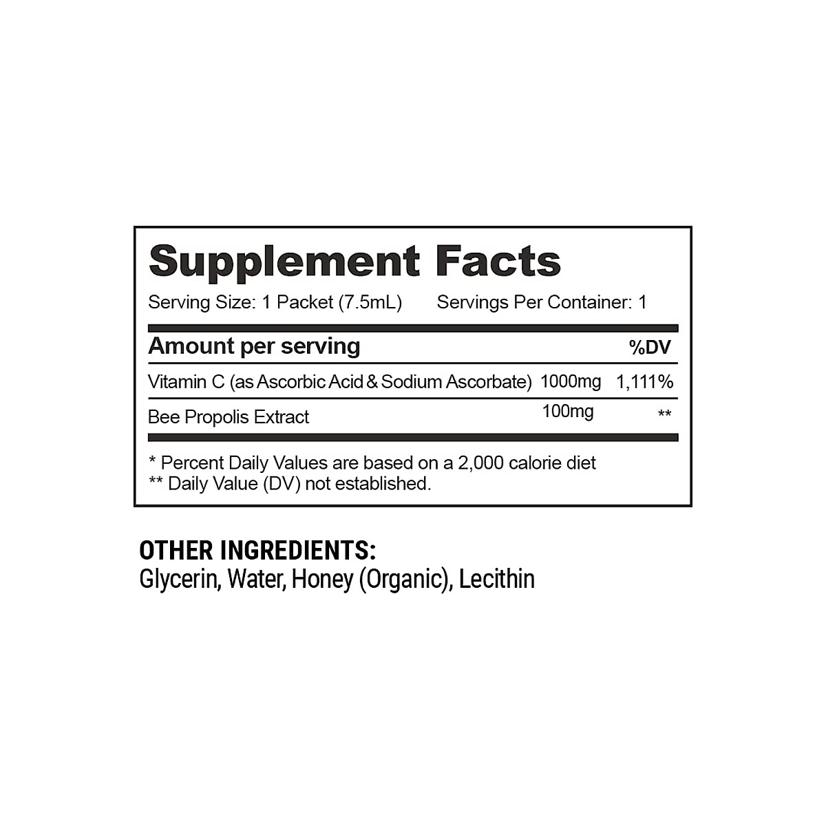 Propolis Liposomal Vitamin C by Beekeeper's Naturals, 1000mg Vitamin C, Propolis & Organic Honey, Supercharged Immune Support & Increased Bioavailibity for Max Absorption, 12 Ct