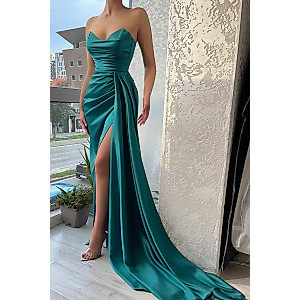 GUKARLEED Wisteria Prom Dress Satin Bridesmaid Dresses Off The Shoulder Formal Dress Long Ball Gown Size14