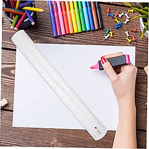 SEWACC 3Pcs Color Changing Flexible Rulers 15cm + 30cm + 20cm Measurement Tools for Students Random Colors Soft and Bendable Rulers for School and Office Use