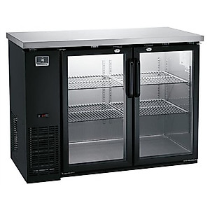 Kelvinator KCBB48GB 48" Double Glass Door Back Bar Refrigerator 11.8 cu. ft.