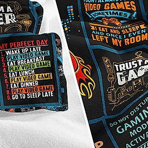 Punofell Best Gaming Gifts for Men - Game Room Decor Gift for Boys/Men - Gamer Gifts Ideas- Gifts for Gamers - Video Game Lover Gifts - Gift for Game Lovers - Gifts for Gaming Blanket 50" x 60"