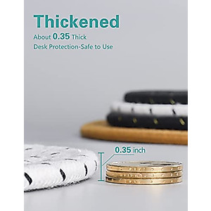 Trivet Hot Pot Holders Pads: Humbson 5 Pcs Trivets for Hot Dishes - Hot Pot Holder - Cotton Woven Hot Mat - Pot Coasters for Kitchen - 1 Pcs 11.8 inches - 4 Pcs 7 inches