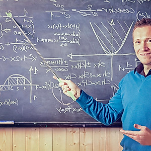 3pcs Telescopic Teachers Pointers, Extendable Pointing Stick Retractable Pointer Whiteboard Pointer for Teacher Classroom Aids (Pink, Sky Blue, Light Green)