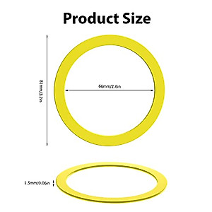 Flush Valve Seal for Kohler, 3-Pack Upgraded Silicone Material Canister Flush Valve Toilet Gasket Replacement Parts for K-GP1059291