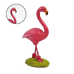 NOLITOY 1pc Birds Art Wedding Decor Plant Garden Figure Flamingo Small Terrarium Figurine Potted Plant Decoration Figurines Home Decor Cake Toppers Kids Decor Miniature Child Animal