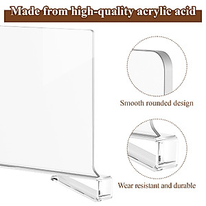 Nisorpa 12 Pcs Shelf Dividers for Closet Clear Acrylic Shelf Divider Tall Organizer for Sweater Shirts Purse Handbags Bookshelf Separators for Organization Bedroom Kitchen Office Shelving