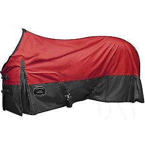 Showman 1200 Denier Ripstop Nylon Turnout Waterproof Sheet! Sizes 68" - 82" & 4 Color Choices! New Horse TACK! (Red, 78")