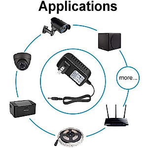 GIZMAC AC/DC Adapter for Hitachi Digital 8 Hi8 8mm Video Camcorder VHSC Camera VM-H710 VM-H710A VM-E410E VM-E510E VM-H510E VM-H610E VM-H710E VM-E710A Battery Charger Power Supply Cord Charger