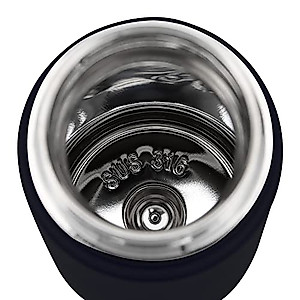 GOOFIT 9Oz Small Coffee Water Bottle Double Wall Vacuum Insulated Thermos for Kids and Women Keeps Cold 12H Hot 12H Blue