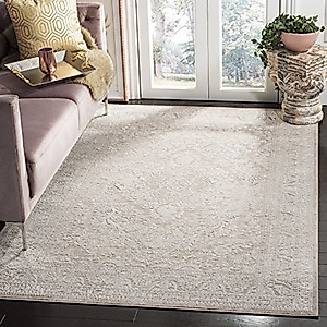 SAFAVIEH Reflection Collection 8' x 10' Beige/Cream RFT668A Vintage Distressed Area Rug