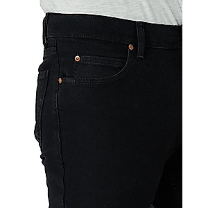 Lee Men's Legendary Regular Fit Tapered Leg Jean, Overdye Black, 42W x 29L