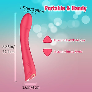Realistic G-spot Dildo Vibrator for Women, Vaginal Anal Clitoris Stimulator for Solo Masturbation or Couple Lover Sex Things, Silicone Adult Sex Toys Massager with 7 Vibration Modes