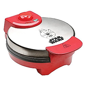 UNCANNY BRANDS Star Wars Waffle Maker Millenium Falcon Waffle Maker, Makes 7" Waffles Officially Licensed Disney Waffle Maker Star Wars Waffle Iron
