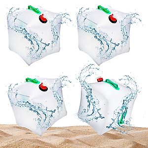 Pool Step Weights Sand Bags,4PCS Pool Ladder Above Ground Fillable Anchor Sandbags Container for Swimming Pool Steps and Collapsible Camping Water Storage Container,11" x 11"