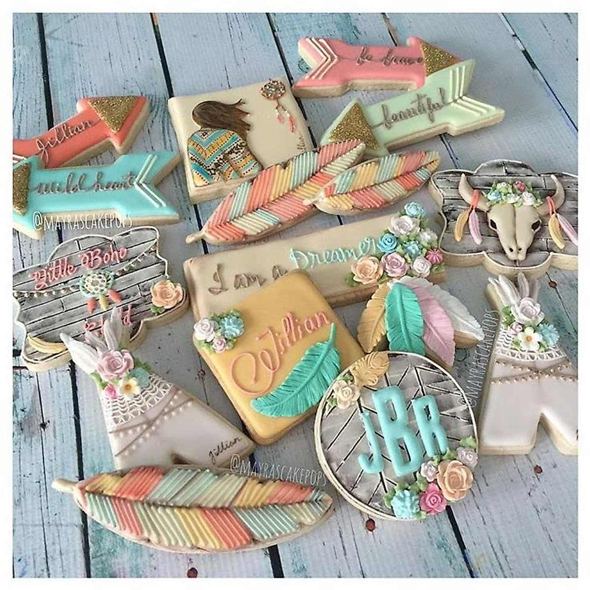 Boho Bohemian Southwest Inca Aztec Frame Plaque 4.5 Inch Cookie Cutter from The Cookie Cutter Shop – Tin Plated Steel Cookie Cutter – Made in the USA