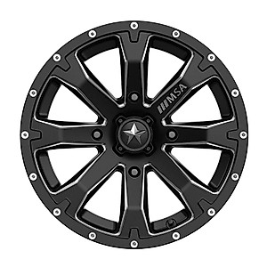MSA Offroad Wheels MA42 15X7 4X156 S-BLK MILL 10MM - M42-05756