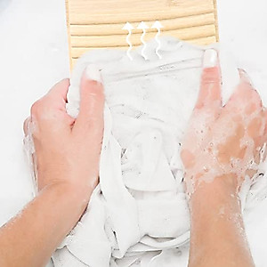 Washboard Bamboo Washboard 50x18x1.8cm Wash Board For Hand Washing Cloths Washboard For Laundry Hand Wash Board Clothes Washing Tool for Home Washboard Wood Washboard