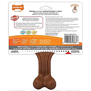 Nylabone Ergonomic Hold & Chew Wishbone Power Chew Durable Dog Toy Large - Up to 50 lbs.