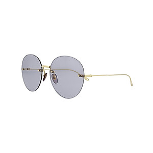 Gucci Round/Oval Sunglasses Gold Gold Violet Luxury Eyewear Made In Japan Metal Frame Designer Fashion for Everyday Luxury