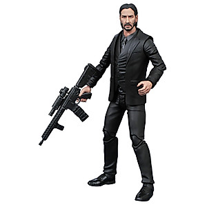 Diamond Select Toys John Wick Select: Chapter 2 Black Suit Action Figure, Multicolor
