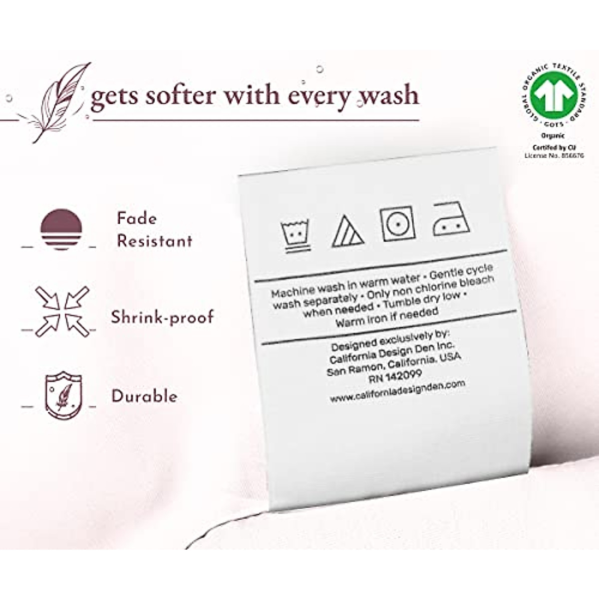 100% Organic Cotton Crib Sheets for Boys or Girls, Set Of 2 Fitted Sheets, Cooling & Softest Baby Crib Sheets for Girl, Crib Mattress Sheet or Toddler Bed Sheets, Percale (Blush Pink)