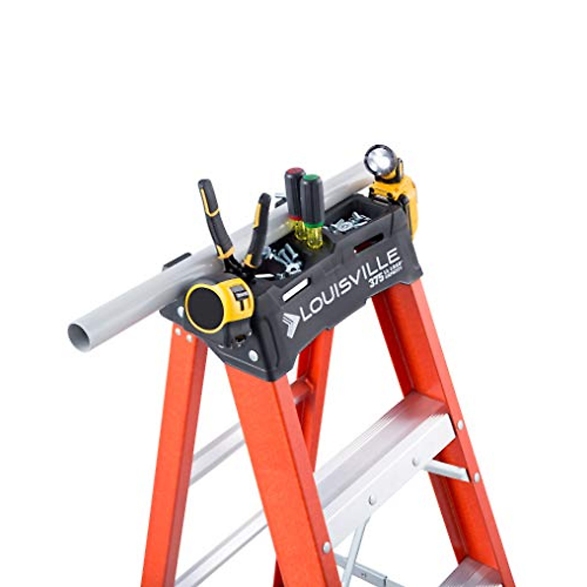 Louisville Ladder 8-Foot Fiberglass Step Ladder, 375-Pound Load Capacity, Type IAA, FS1408HD