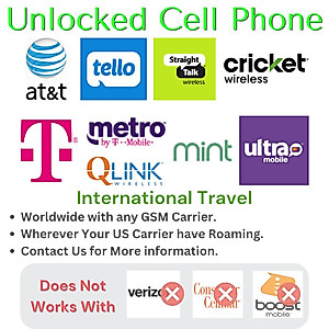 NUU A23Plus Basic Cell Phone for AT&T, T-Mobile, Cricket, Mint Mobile, Metro, 64G/3GB 6.3" 4G LTE, Q Link, Hello Mobile Dual SIM, Black, 365 Days US Warranty with Detachable & Replaceable Battery