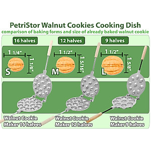 Walnut Cookie Mold Maker 16 - Walnut Cookie Maker - Oreshki Mold Maker - Орешница - Oreshki Maker - Oreshki Cookie mold - Walnut Cookie Form - Oreshnitsa Maker - Walnut Cookie Molds - Walnut Maker
