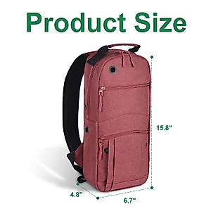APDTEK Portable Oxygen Tank Backpack for Size M2, B/M6, C/M9, ML6, A/M4, M7, Comfortable Medical Oxygen Cylinder Backpack Bag with Durable Straps for Travel - Not Suitable for Size D (Red)