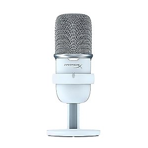 HyperX SoloCast – USB Condenser Gaming Microphone, for PC, PS5, PS4, and Mac, Tap-to-Mute Sensor, Cardioid Polar Pattern, Great for Streaming, Podcasts, Twitch, YouTube, Discord - White