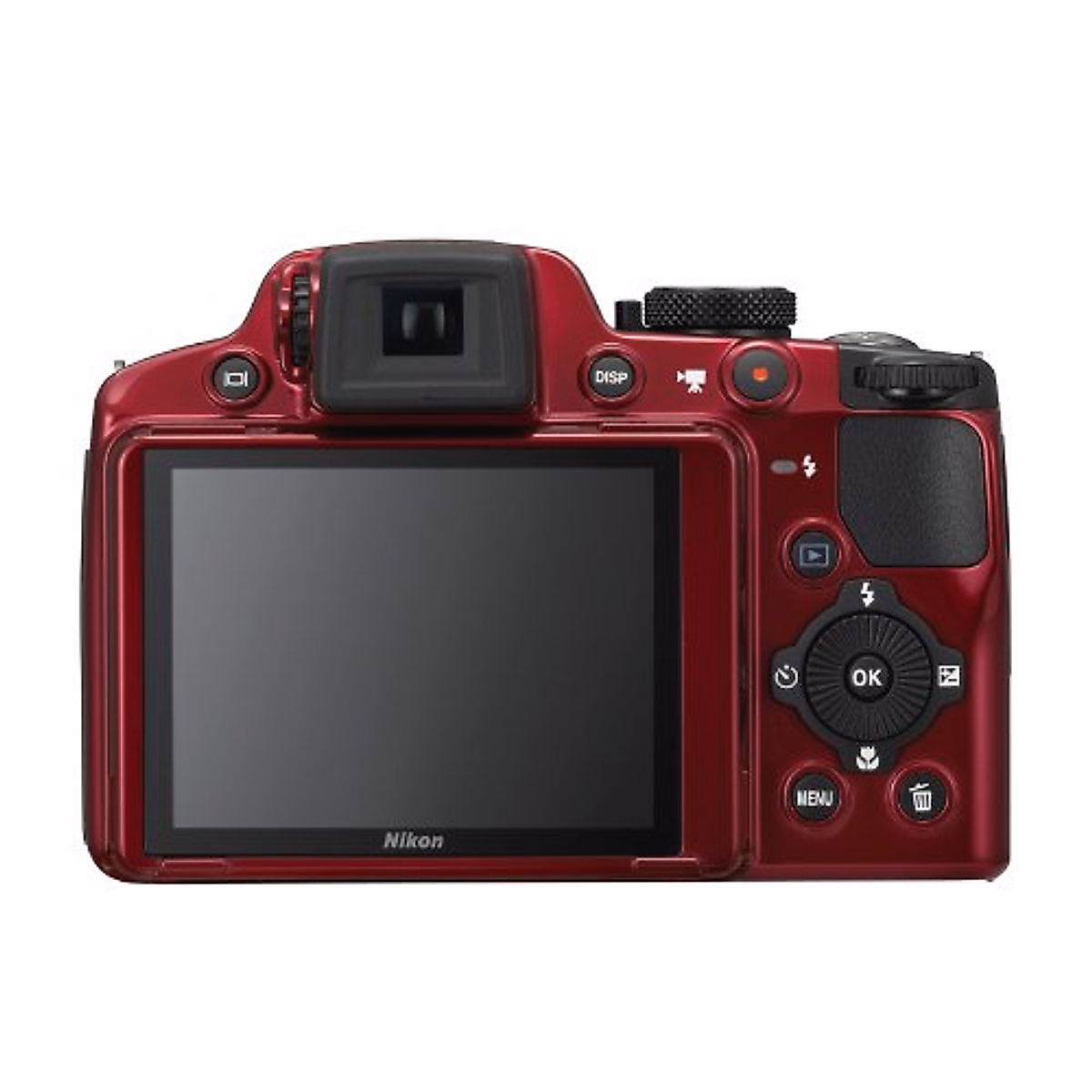Nikon COOLPIX P510 16.1 MP CMOS Digital Camera with 42x Zoom NIKKOR ED Glass Lens and GPS Record Location (Red)