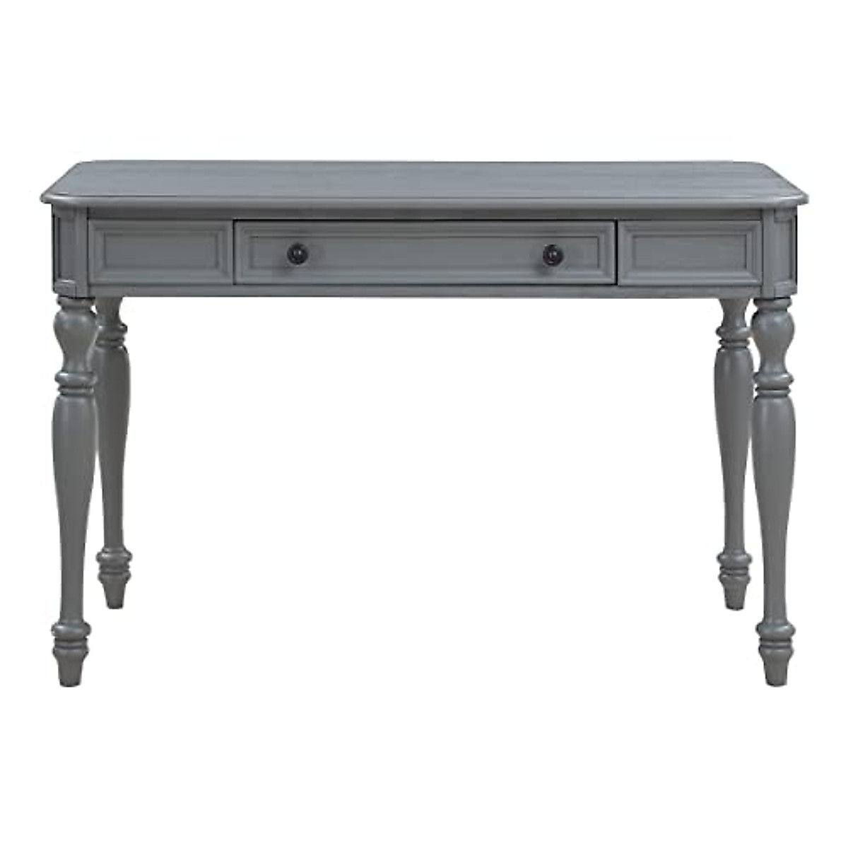 OSP Home Furnishings Country Meadows 48 Inch Writing Desk with Drawer, Plantation Grey