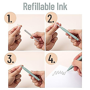 Mr. Pen- Aesthetic Pens, 6 Pack, Black Ink, Fast Dry, No Smear Bible Pens No Bleed Through, Fine Point Pen, Ballpoint Pens Ballpoint, Fine Tip Pens for Note Taking, Pens Aesthetic