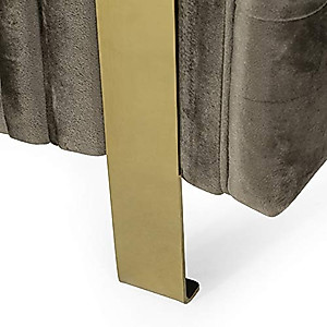 Christopher Knight Home Keyser Sofa, Gray + Gold