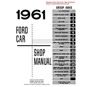 1961 Ford Fairlane Falcon Galaxie Shop Service Repair Book Manual Engine Wiring