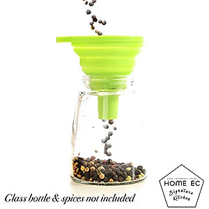 Home EC Kitchen Funnel, 2 Pack Collapsible Funnels for Filling Bottles, funnels for Kitchen use, Small Funnel for Filling Small Bottles, Funnels for Automotive use, Canning Funnel - Mushroom Funnel