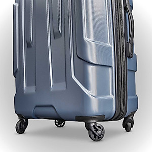 Samsonite Centric Hardside Expandable Luggage with Spinner Wheels, Blue Slate, Checked-Large 28-Inch