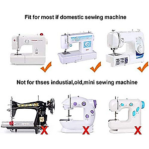 ZKSM 11 Pcs Presser Feet, Sewing Machine Presser Walking Feet Kit Compatible for Brother Babylock Janome Elna Toyota New Home and Low Shank Sewing Machines