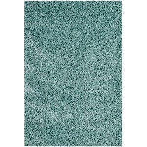 SAFAVIEH California Shag Collection Accent Rug - 4' x 6', Light Blue, Non-Shedding & Easy Care, 2-inch Thick Ideal for High Traffic Areas in Entryway, Living Room, Bedroom (SG151-6060)