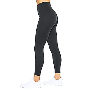 Balance Collection Womens Standard Basic 25" Tummy Control Legging, Black, X-Large