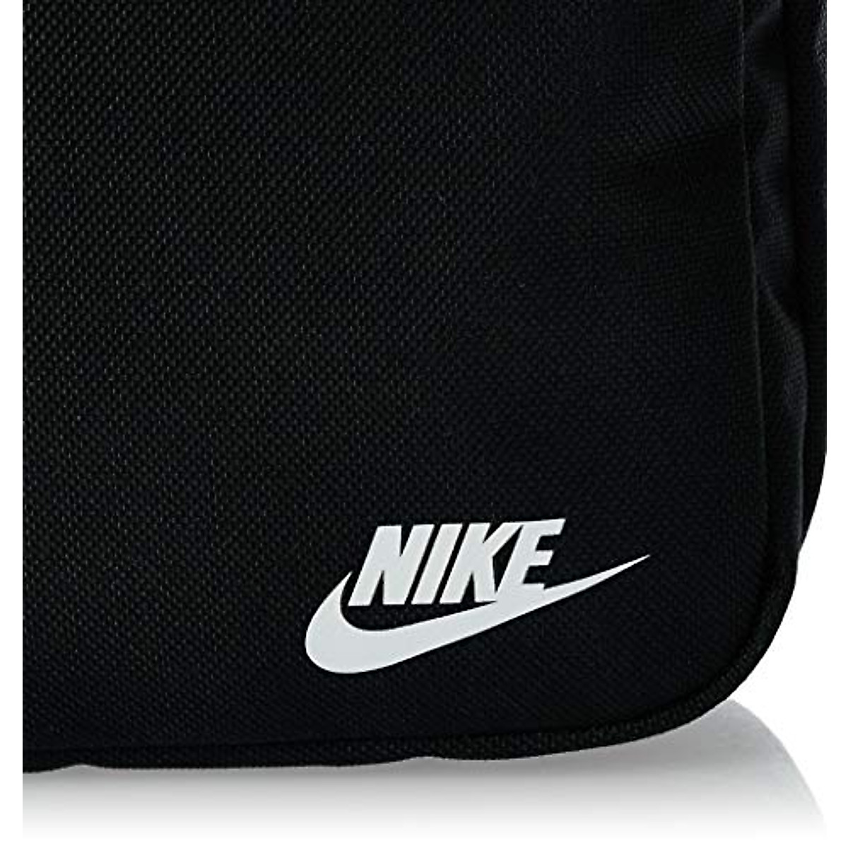 Nike Heritage Small Items 2.0 Tote Bag, Black/Black/(White), One Size